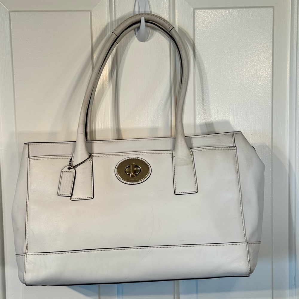 Coach Madeline 11554 Ivory Leather Purse - Gem